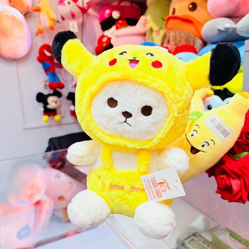Angry Pikachu Plush Toy Doll Gift for Birthday